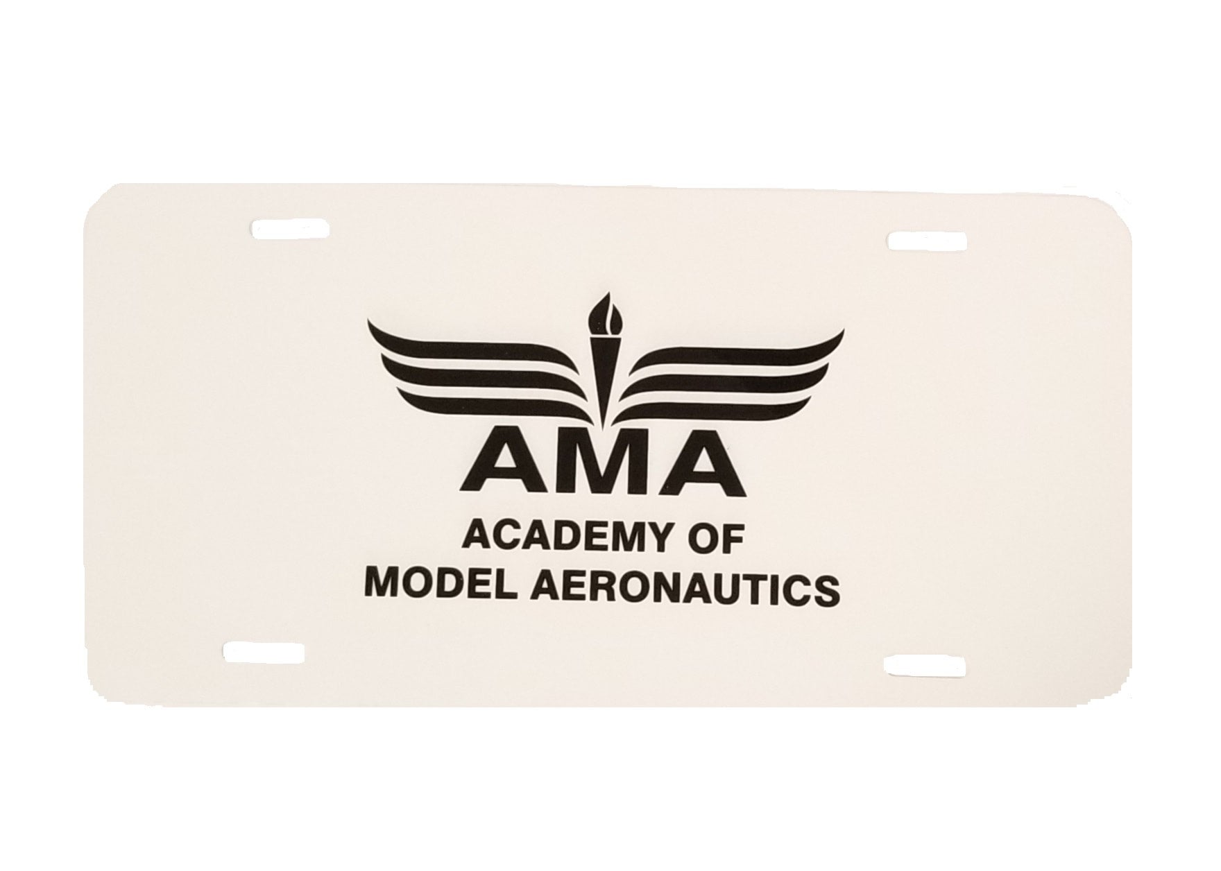 6772 Metal License Plate AMA Logo | Academy of Model Aeronautics